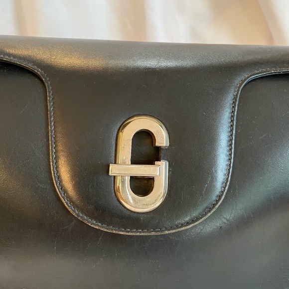 Gucci | Bags | Gucci Black Leather Handbag | Poshmark